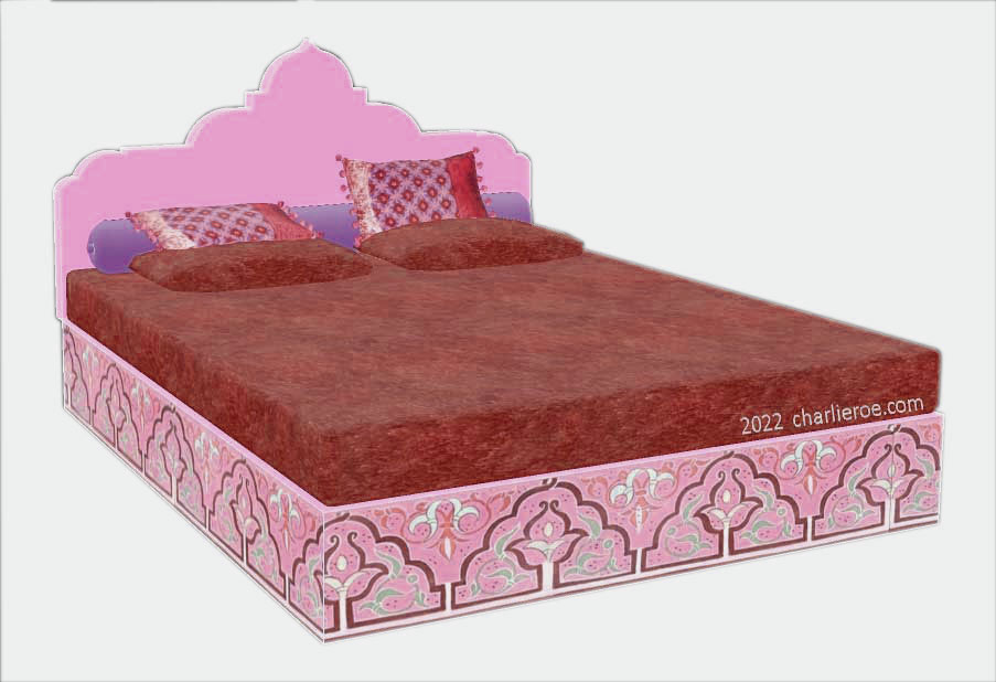 new Islamic Arab Moroccan style decorative painted & wood beds ...