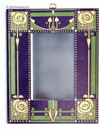 Small wall mirror based on an Ethel Larcombe or Talwin Morris design ...